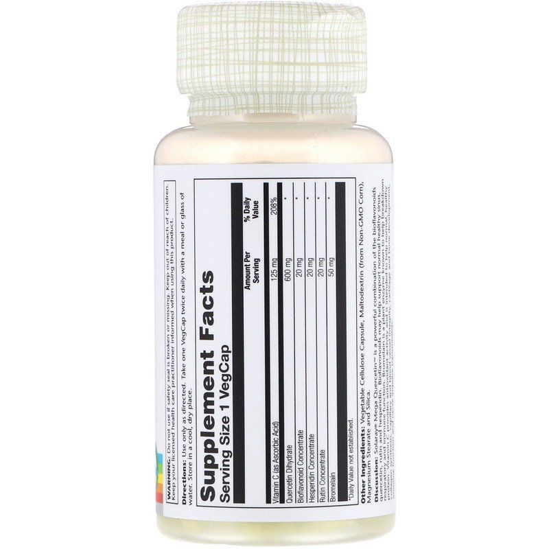 Mega Quercetin, Solaray, 1200 мг, 60 капсул